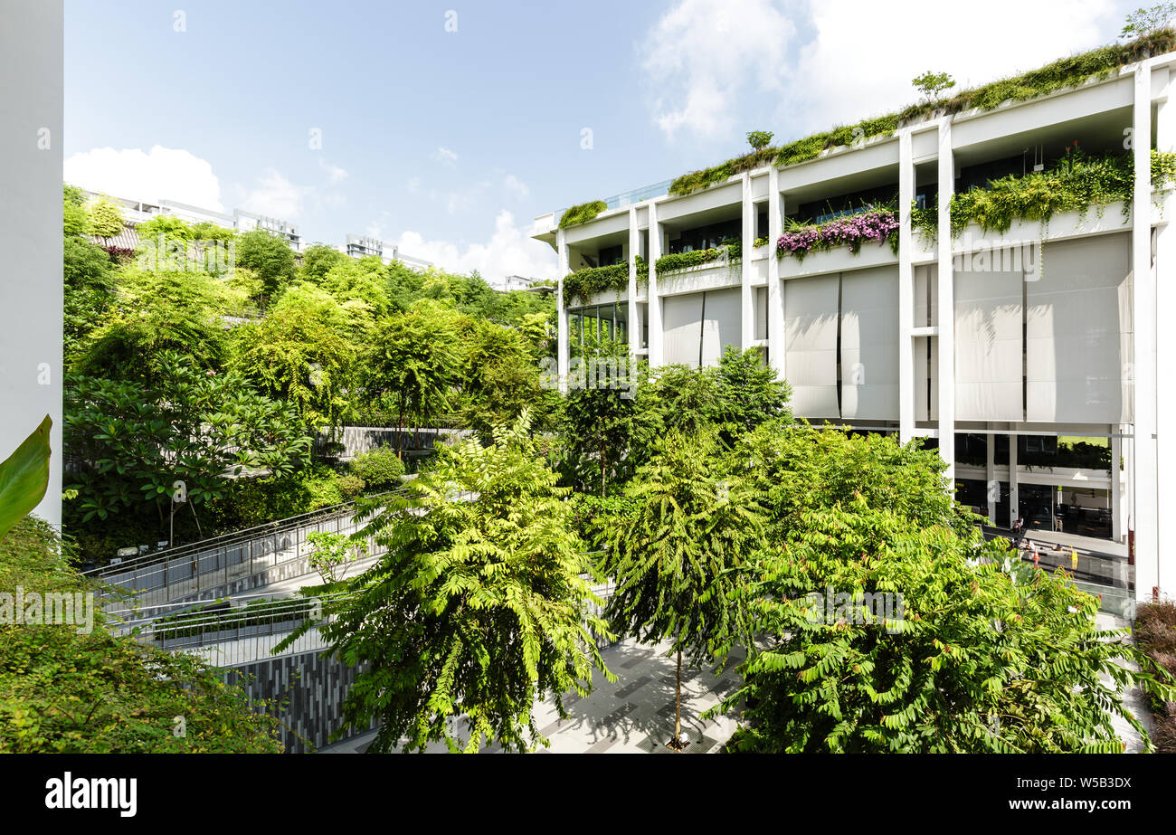 Singapore-27 JUL 2019: HDB's first new generation neighborhood center ...