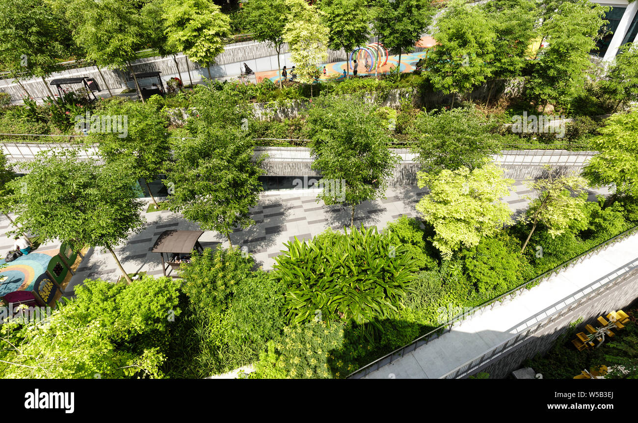 Singapore-27 JUL 2019: HDB's first new generation neighborhood center ...