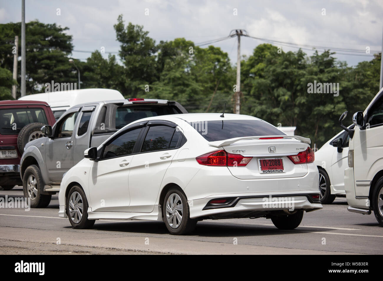 Chiangmai, Thailand - July 15 2019: Private Honda City Compact car ...
