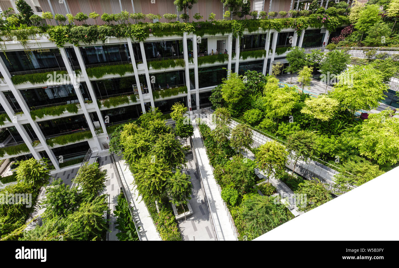 Singapore-27 JUL 2019: HDB's first new generation neighborhood center ...