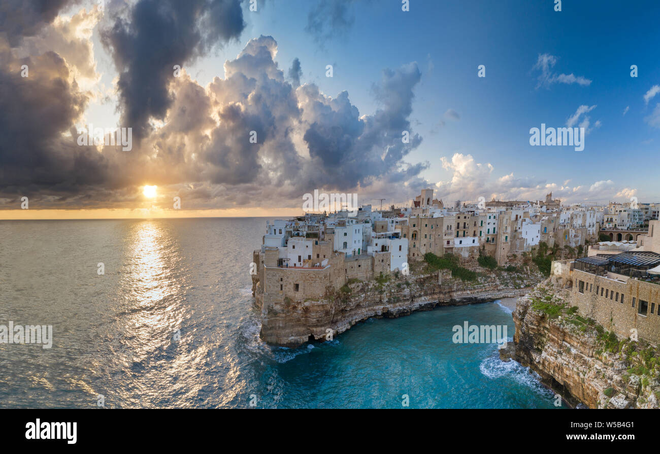 Polignano a mare birds eye hi-res stock photography and images - Alamy