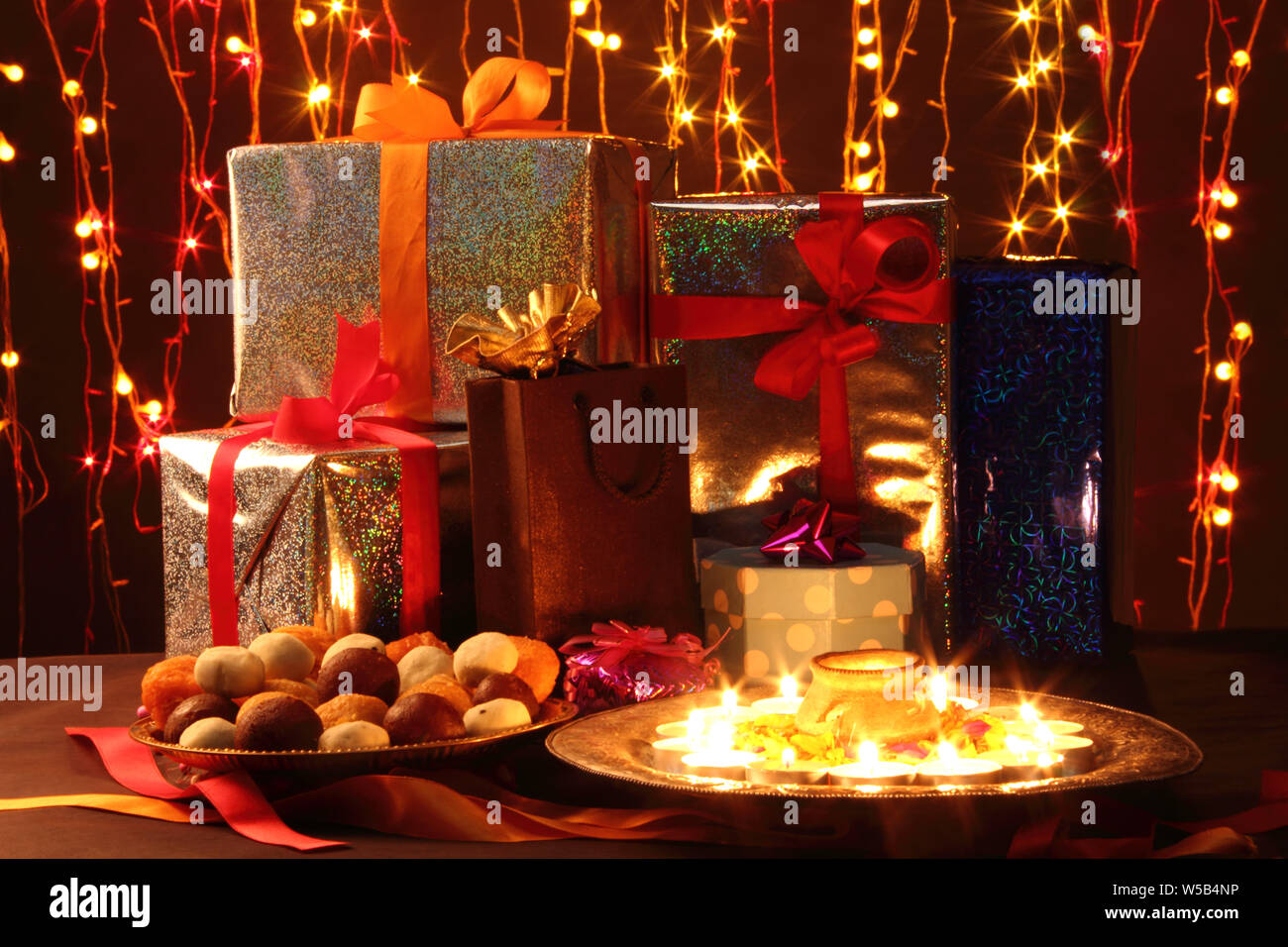 Diwali gifts with sweets Stock Photo - Alamy