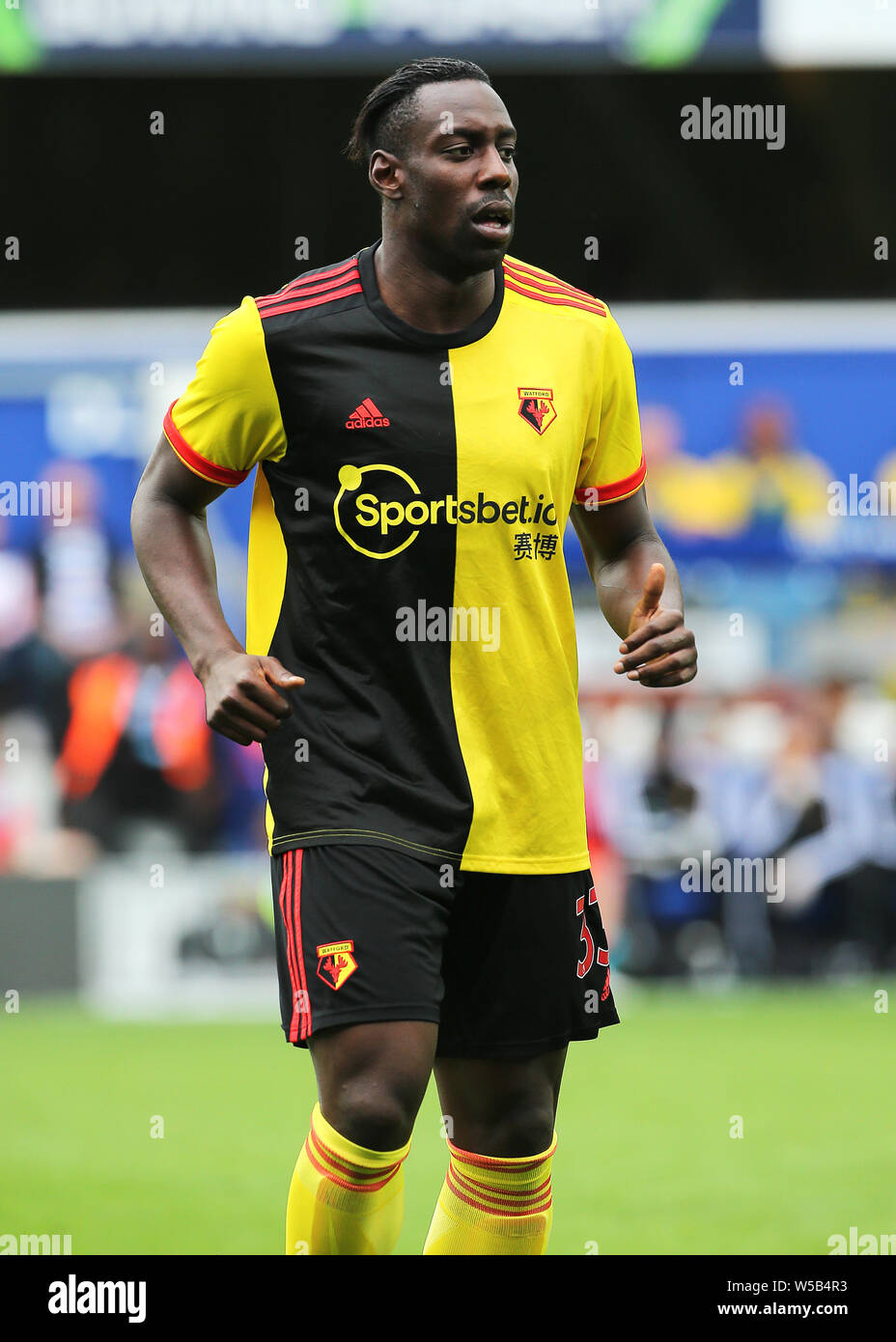 Watford's Stefano Okaka in action during the pre-season friendly match ...