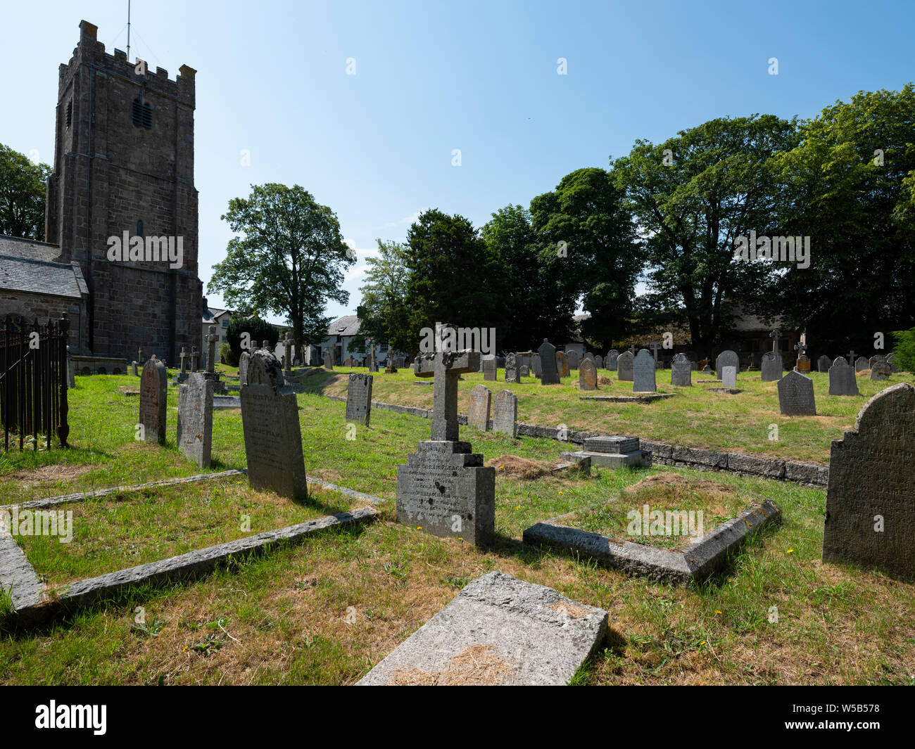 Chagford St.Michael the Archangel Church Dartmoor Devon Stock Photo - Alamy