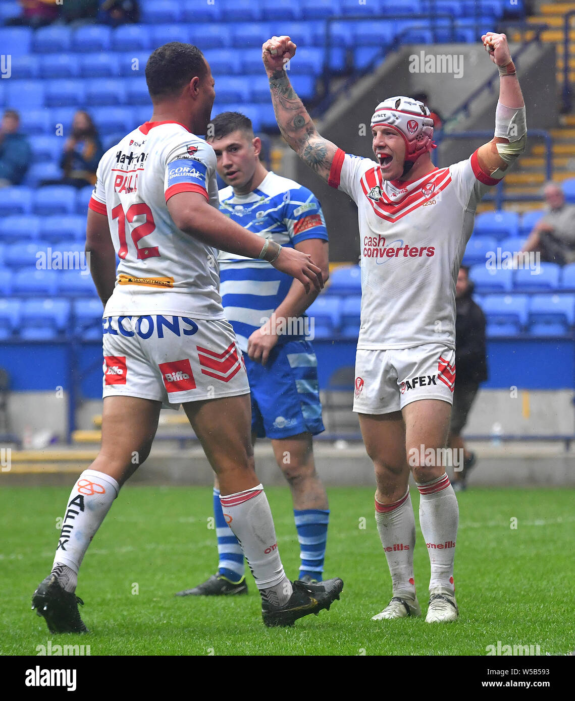 Rugby league challenge cup bolton semi final st helens halifax hi-res ...
