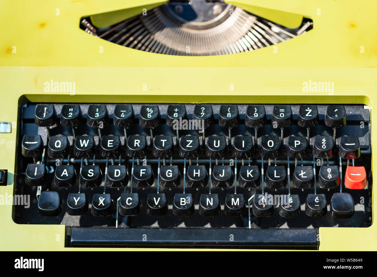 Detailed shots of an old typewriter Stock Photo - Alamy