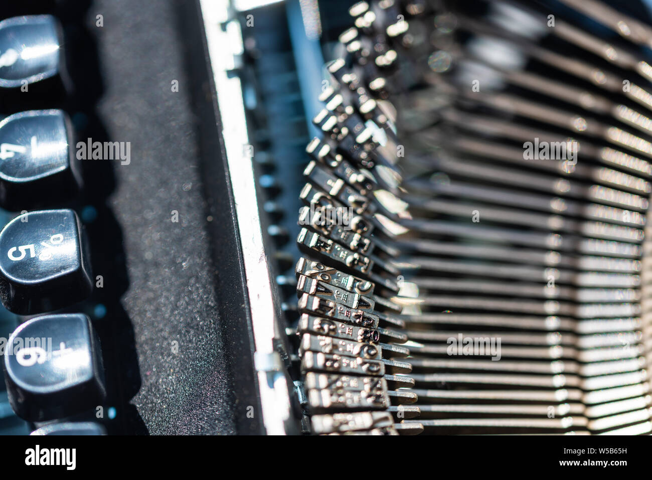 Detailed shots of an old typewriter Stock Photo - Alamy