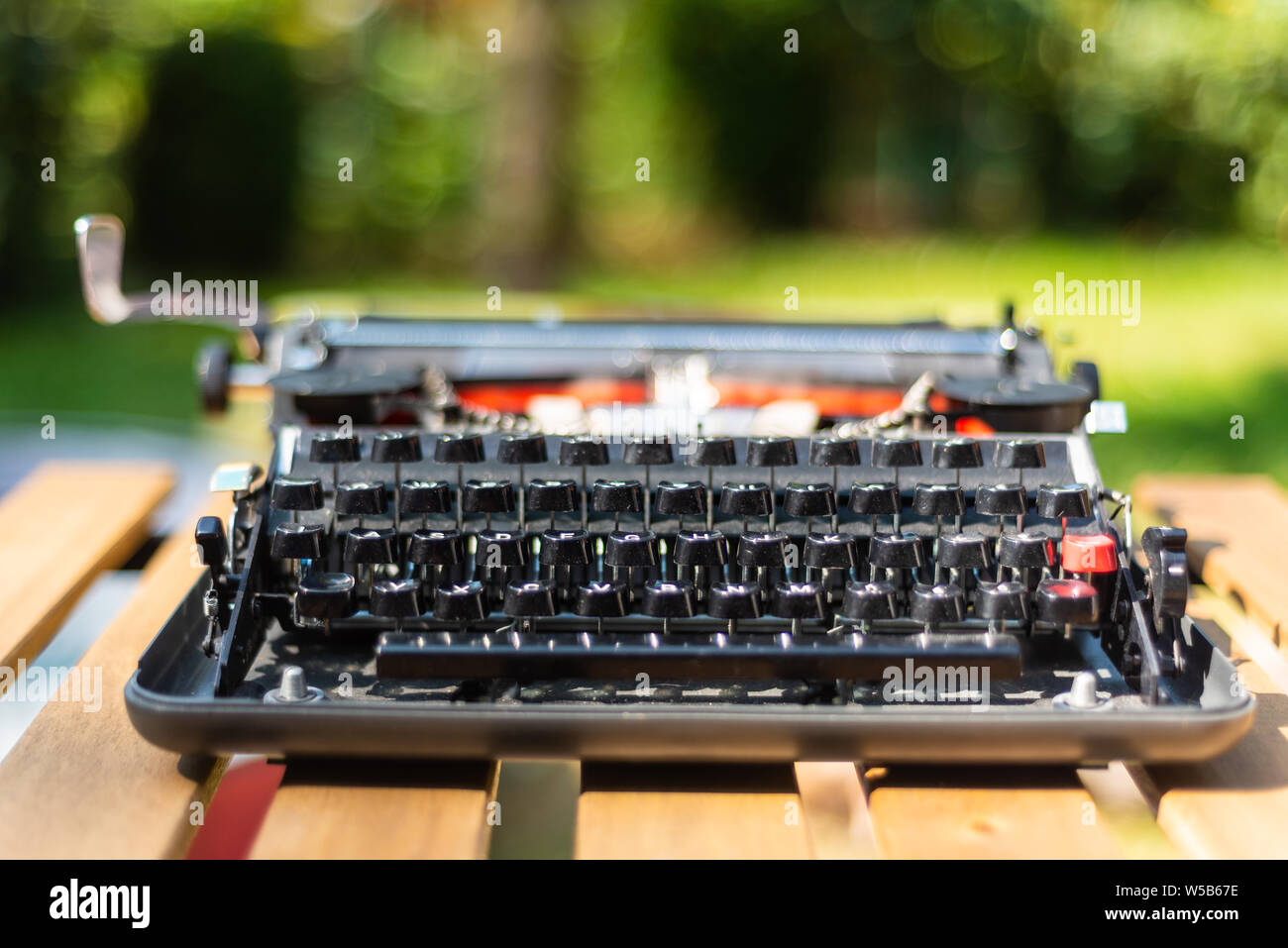 Detailed shots of an old typewriter Stock Photo - Alamy