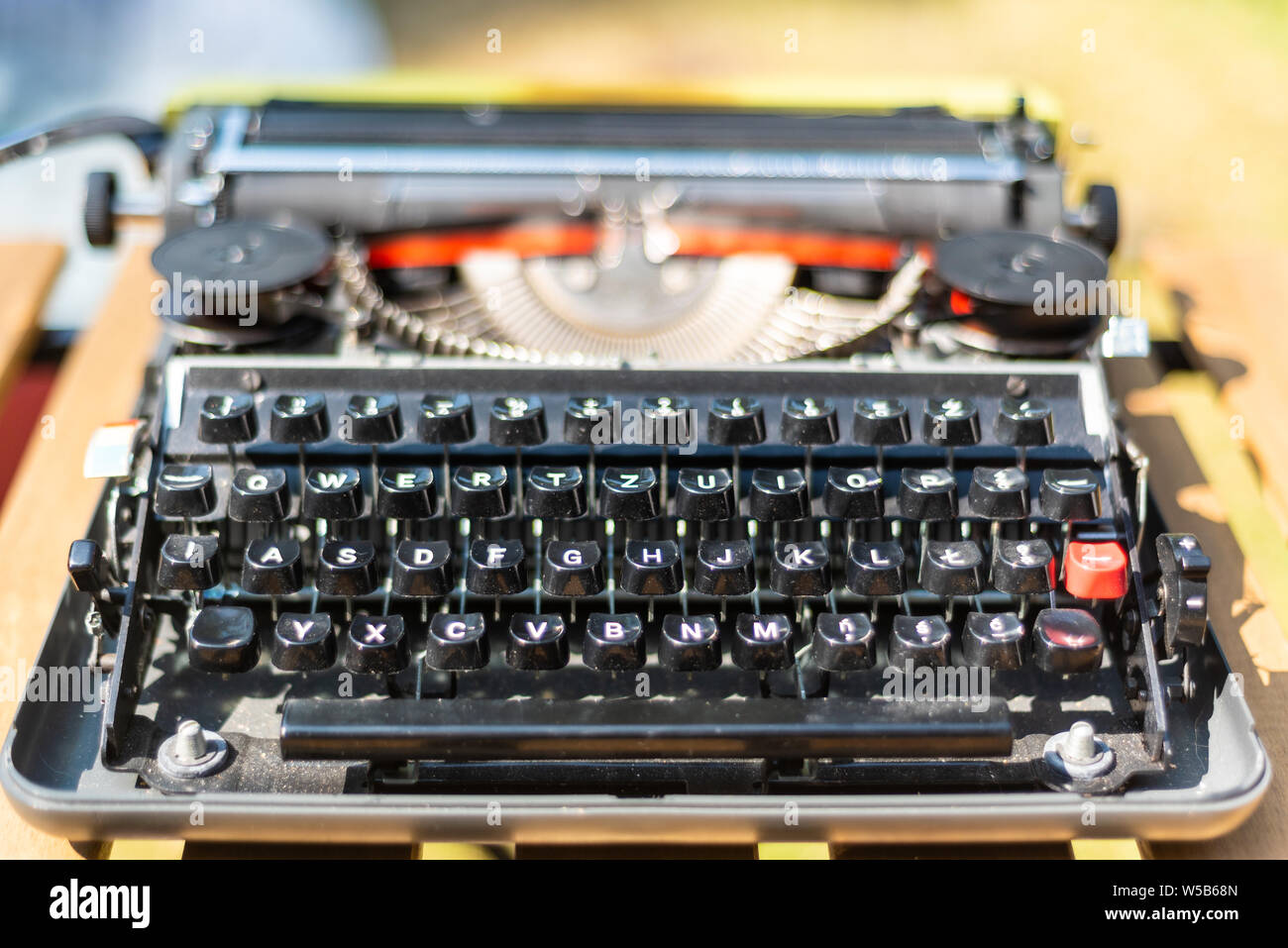 Detailed shots of an old typewriter Stock Photo - Alamy