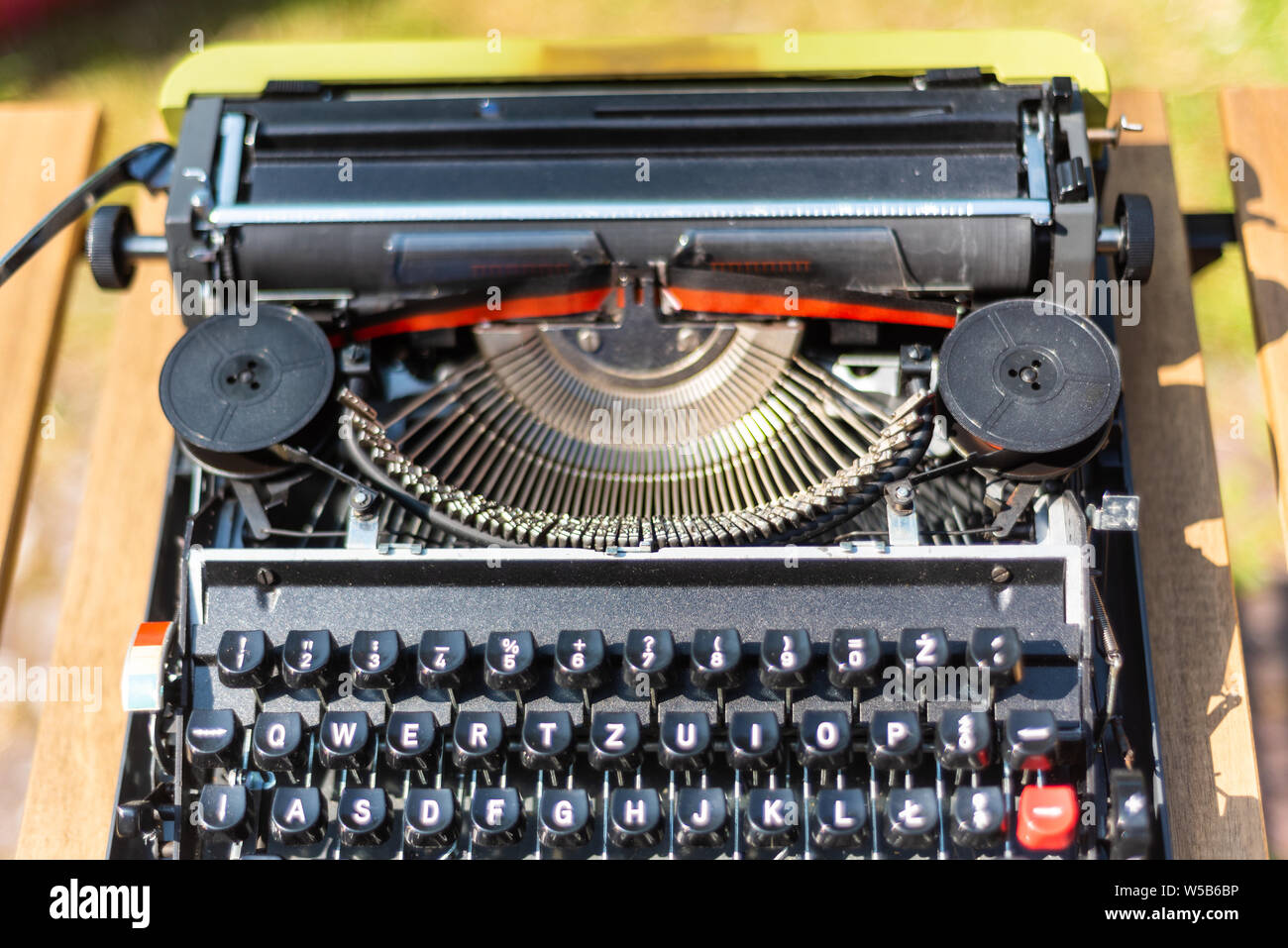 Detailed shots of an old typewriter Stock Photo - Alamy