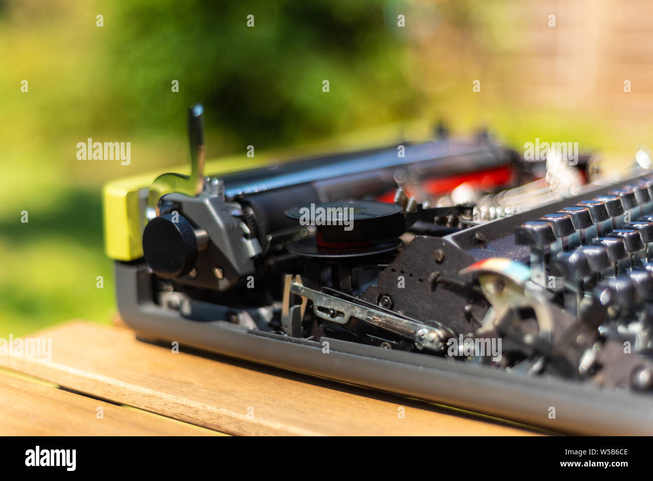 Detailed shots of an old typewriter Stock Photo - Alamy