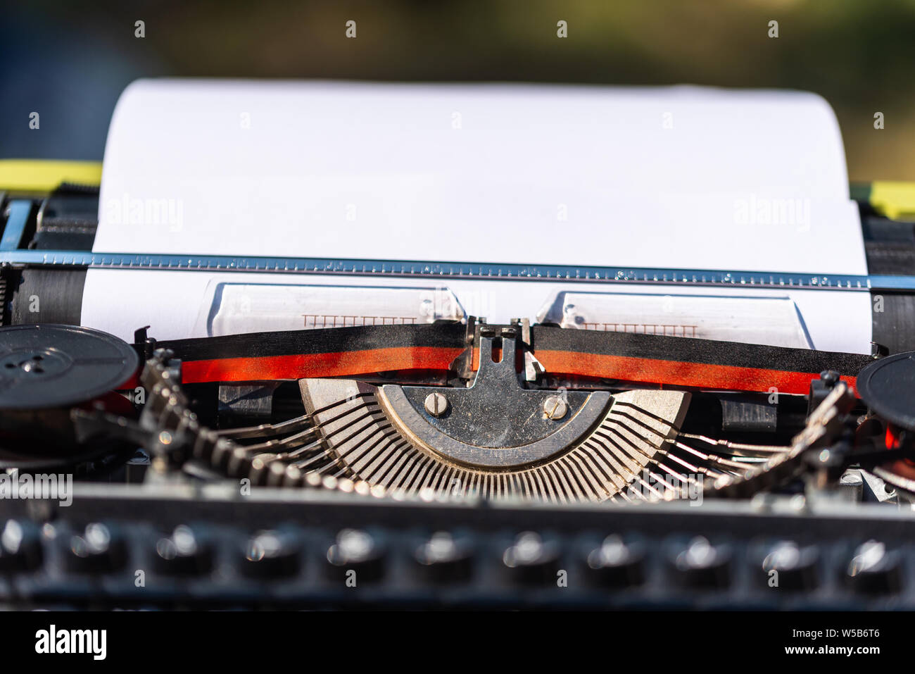 Detailed shots of an old typewriter Stock Photo - Alamy