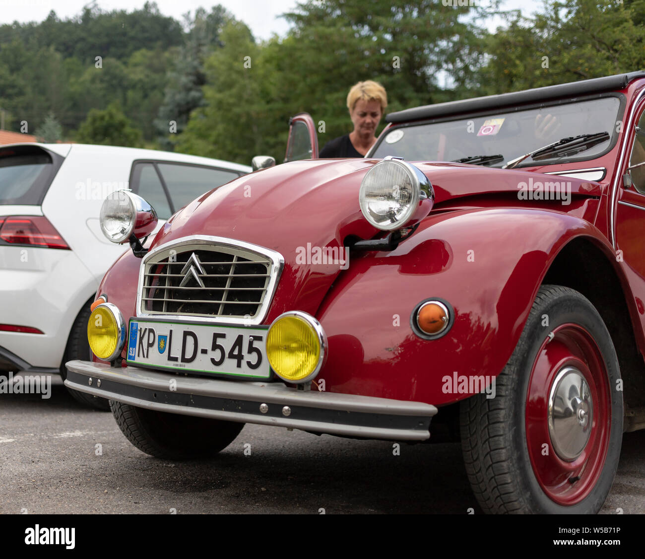 Mokra Gora, Serbia, July 22nd 2019: A woman entering the venerable ...