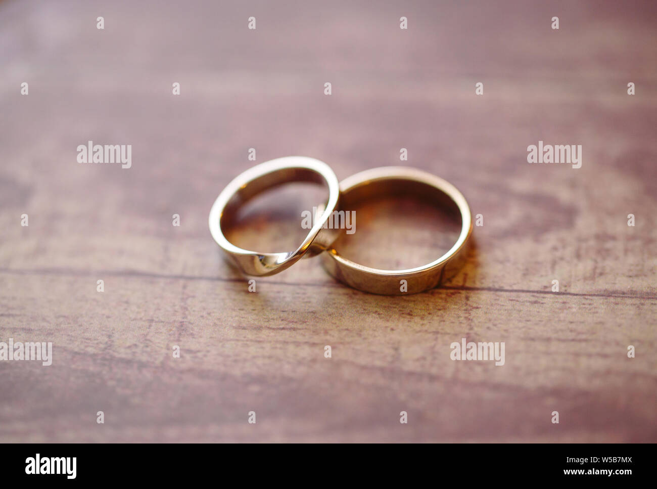 Wedding rings as a symbol of love and loyalty close up Stock Photo - Alamy