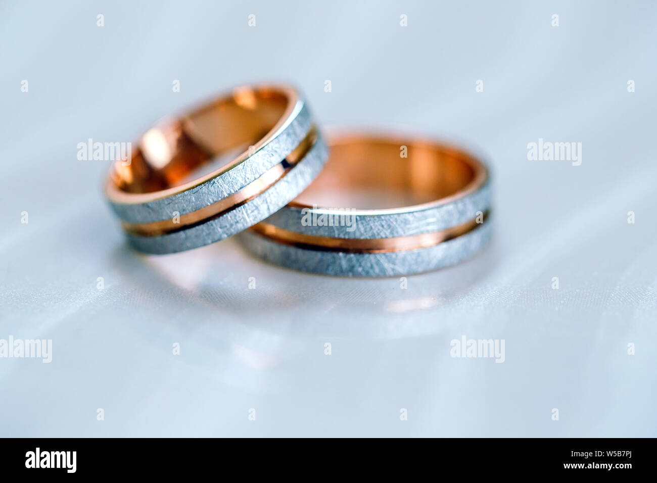 Wedding rings as a symbol of love and loyalty close up Stock Photo - Alamy