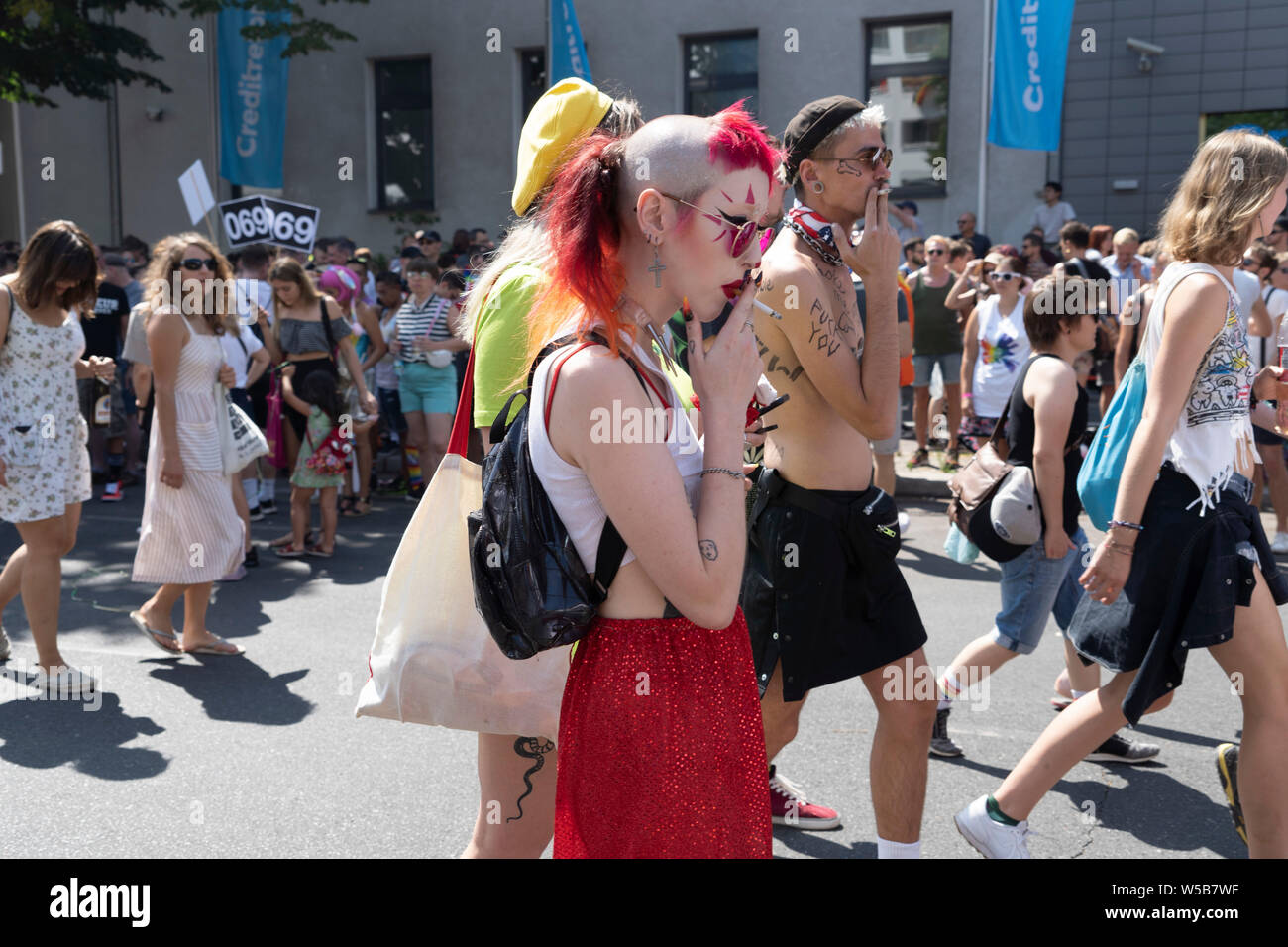 Berlin, Germany. 27th July, 2019. CSD Parade in Berlin. On Christopher ...