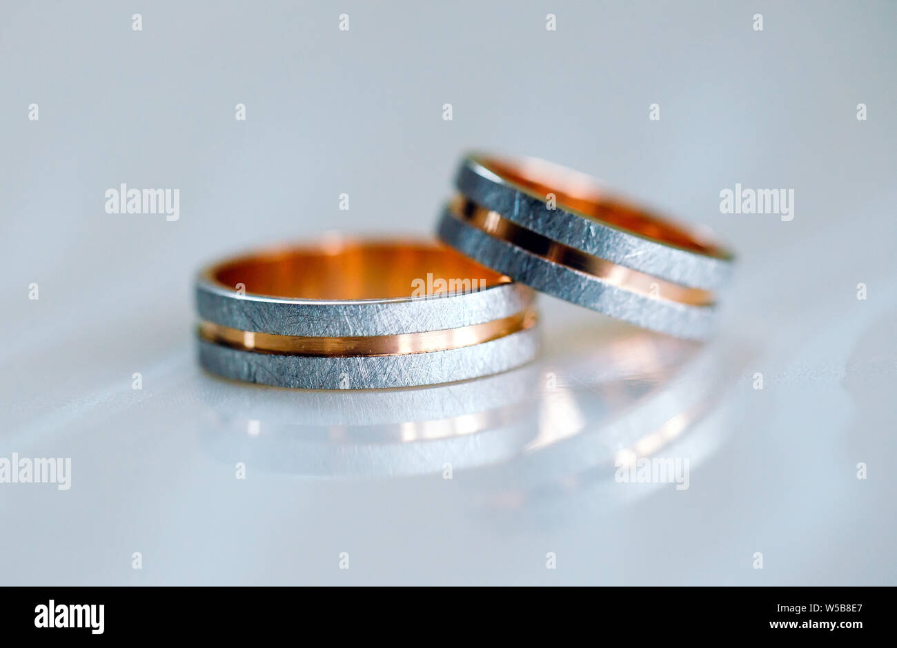 Wedding rings as a symbol of love and loyalty close up Stock Photo - Alamy