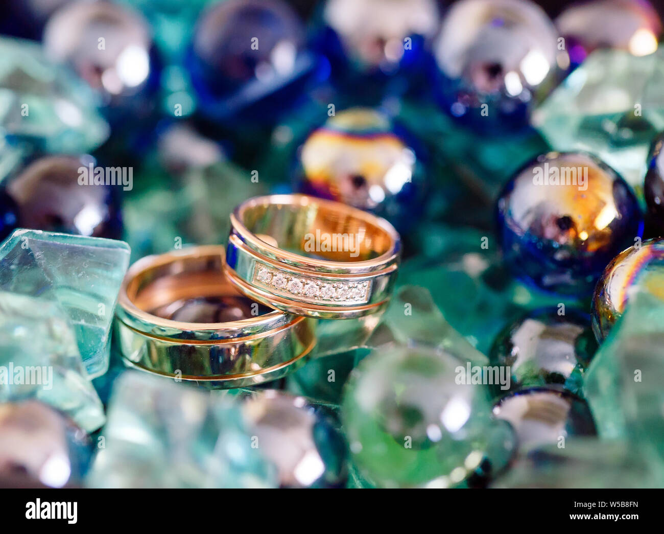 Wedding rings as a symbol of love and loyalty close up Stock Photo - Alamy