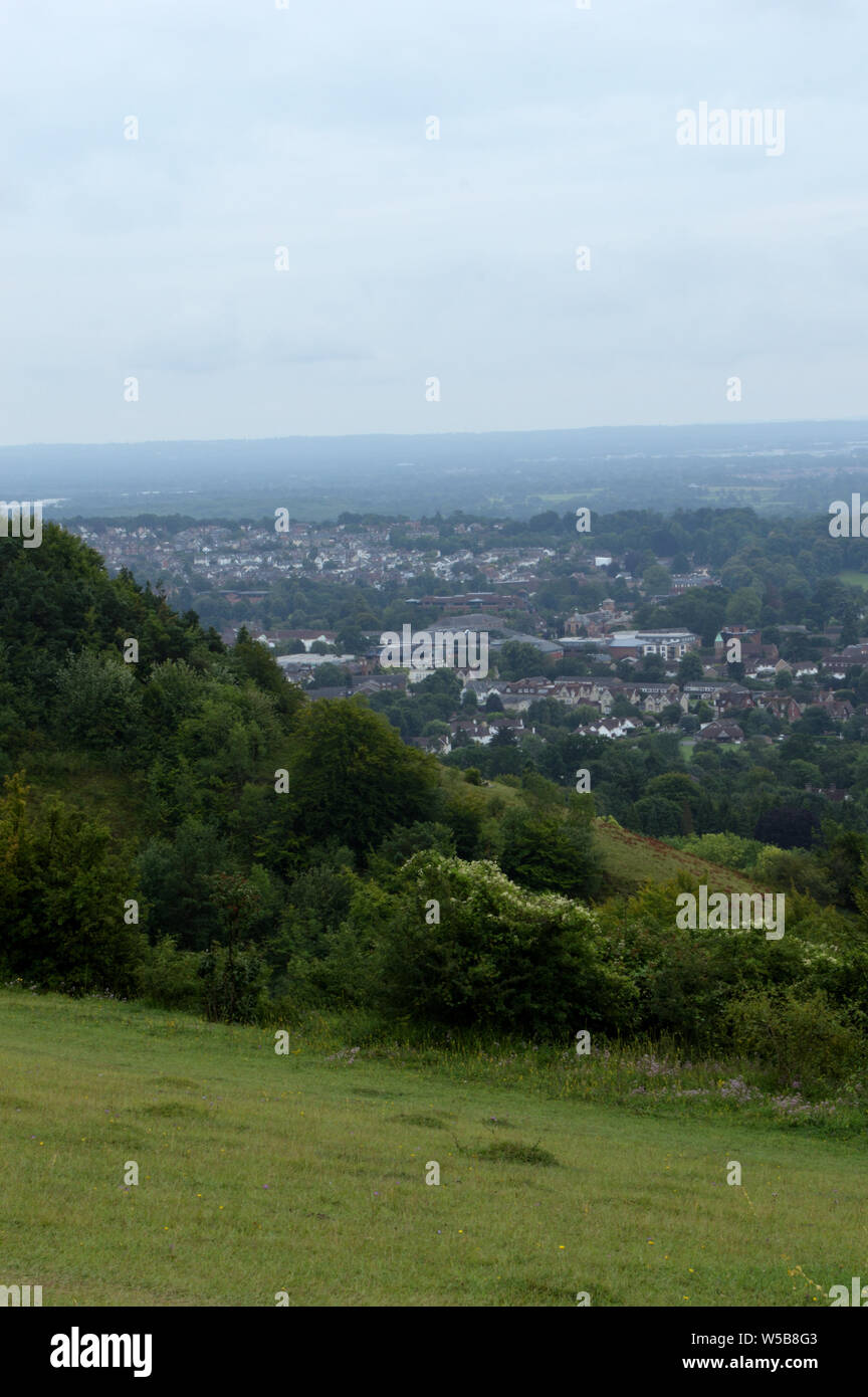 Views of Reigate from reigate hill Stock Photo - Alamy