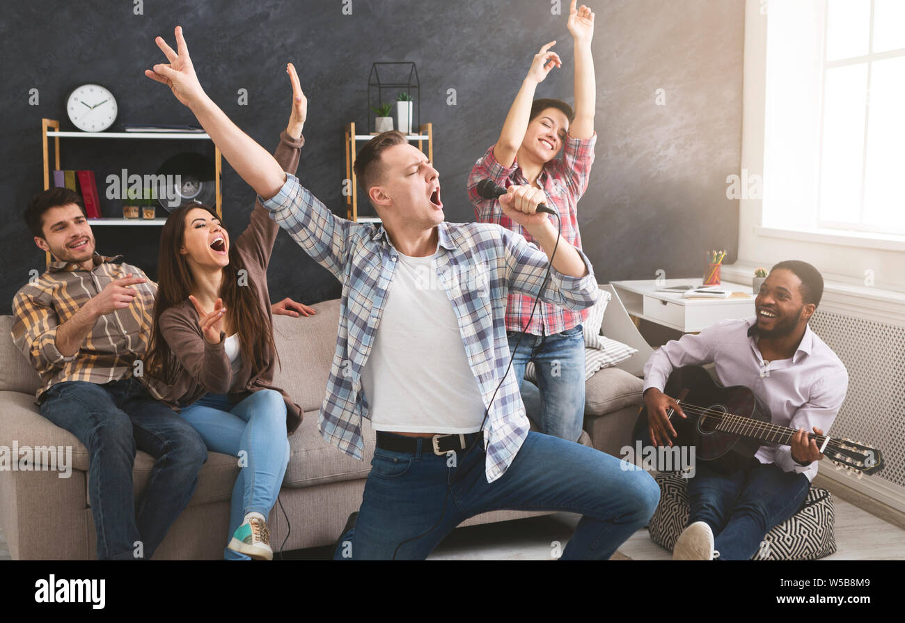 Cheerful party hi-res stock photography and images - Alamy