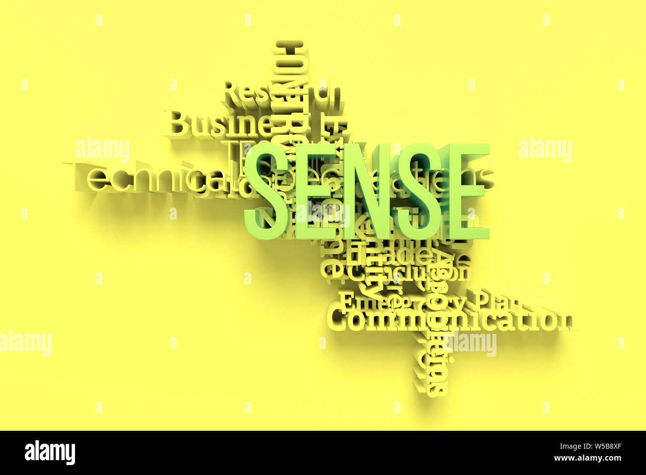 Sense, business keyword words cloud. For web page or design, as graphic ...