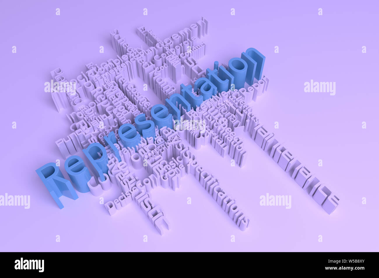 Representation, business keyword words cloud. For web page or design ...