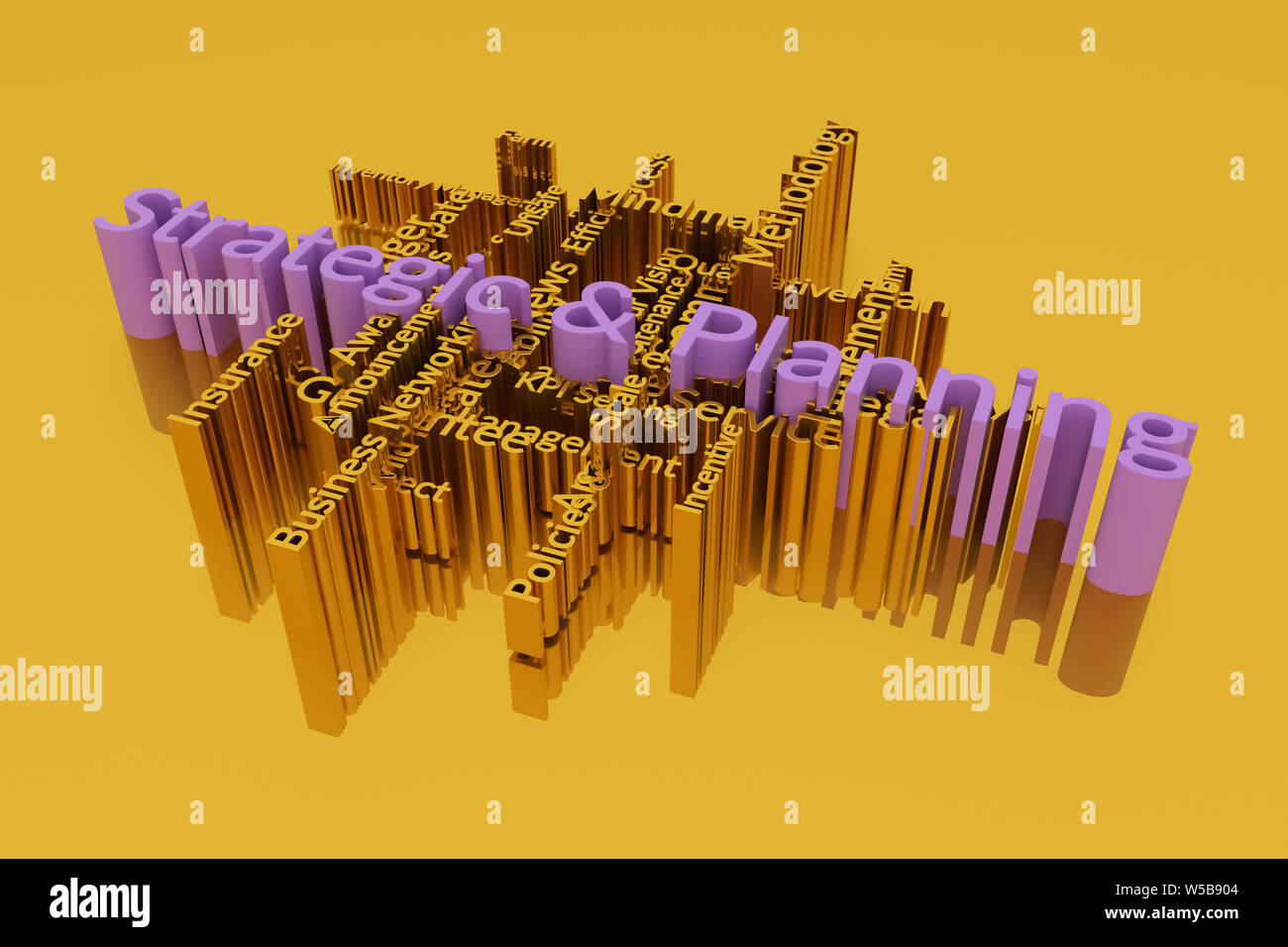Strategic Planning, business keyword words cloud. For web page or ...