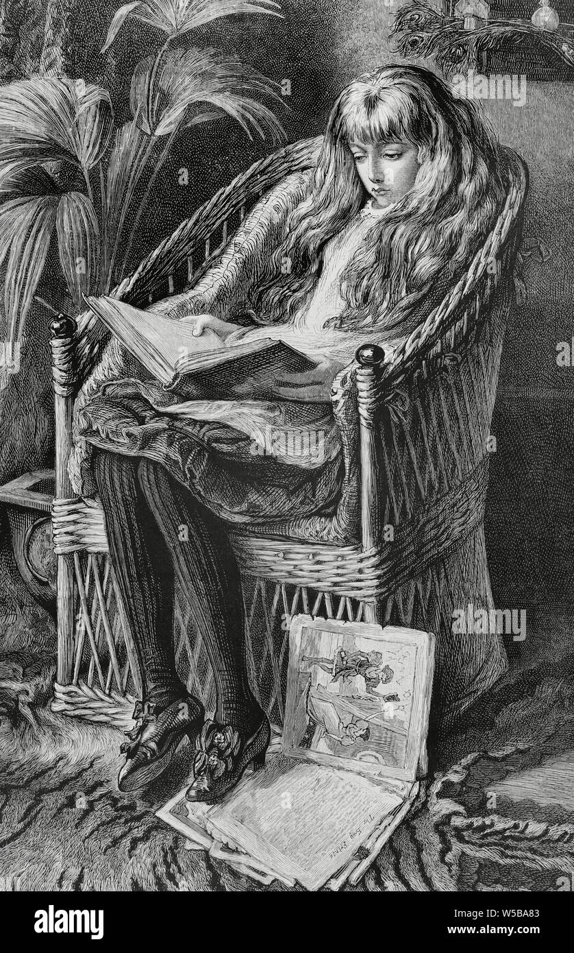 "Historia Interesante". Grabado a partir de un cuadro de la Sra. Mary ...