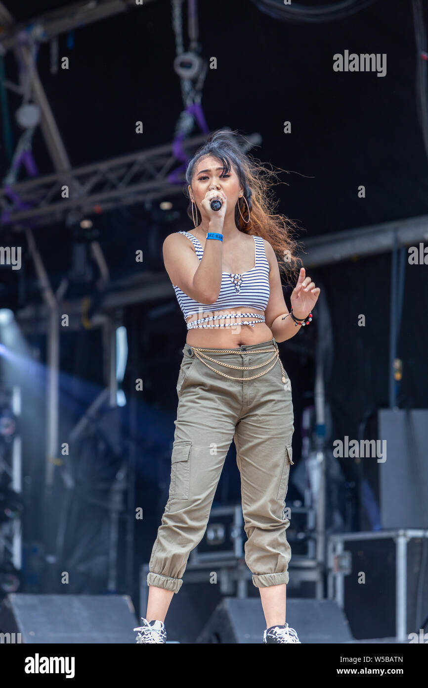 Walton-on-Thames, Sunday 21st July, 2019. The Barrio Fiesta London is ...