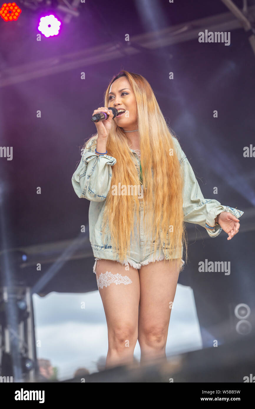 Walton-on-Thames, Sunday 21st July, 2019. The Barrio Fiesta London is ...