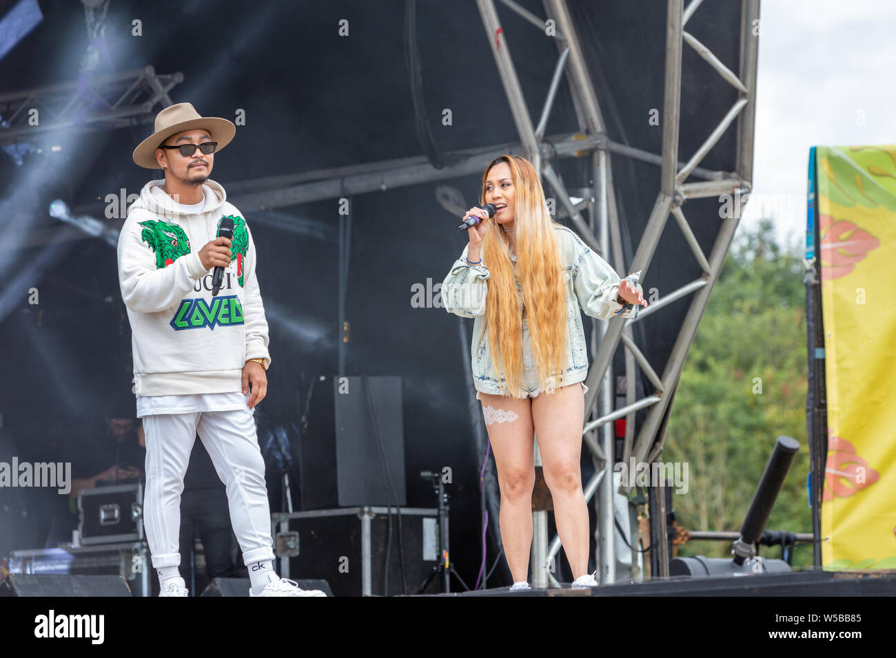 Walton-on-Thames, Sunday 21st July, 2019. The Barrio Fiesta London is ...