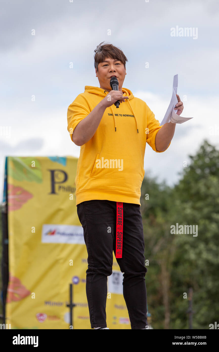 Walton-on-Thames, Sunday 21st July, 2019. The Barrio Fiesta London is ...