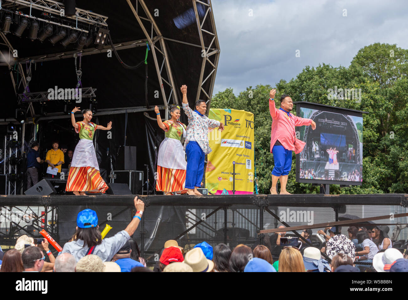Walton-on-Thames, Sunday 21st July, 2019. The Barrio Fiesta London is ...
