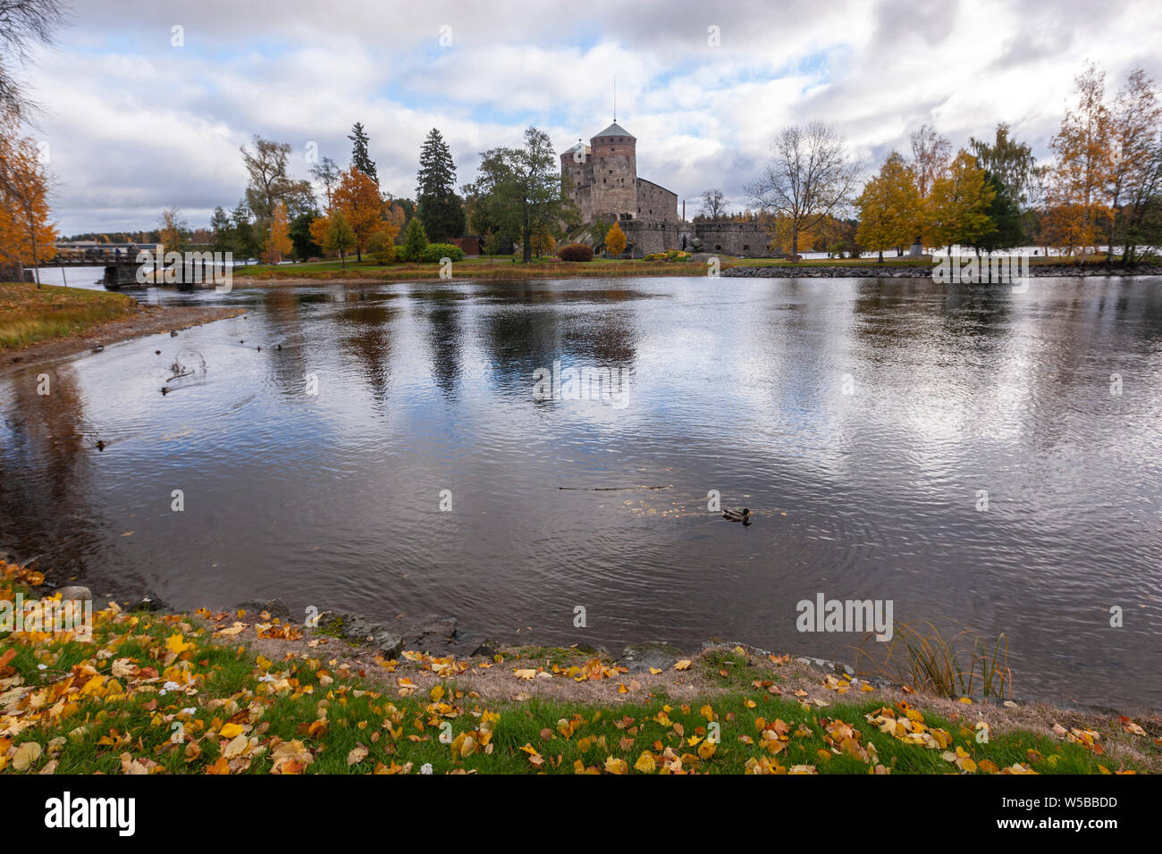 Olavinlinna, Olaf's Castle, Savonlinna, Southern Savonia, Finland Stock ...