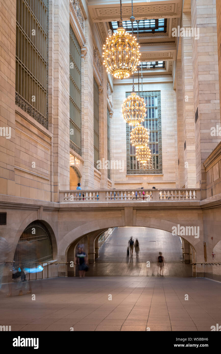 Portrait View of Hallway inside the Grand Central Terminal Building ...