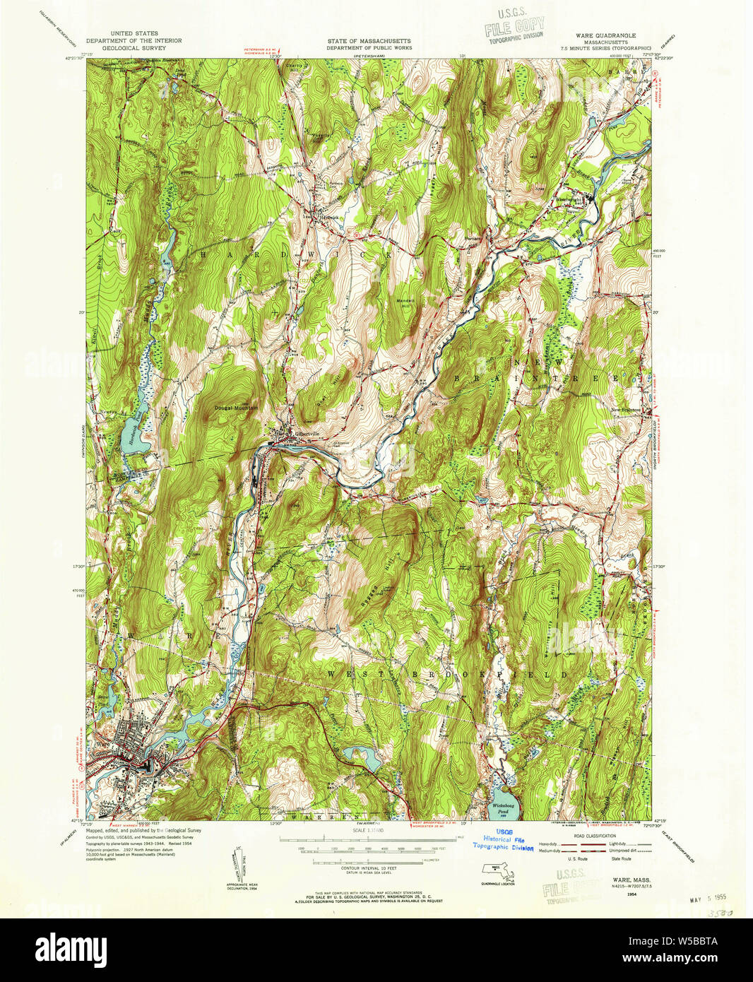 Map of ware hi-res stock photography and images - Alamy