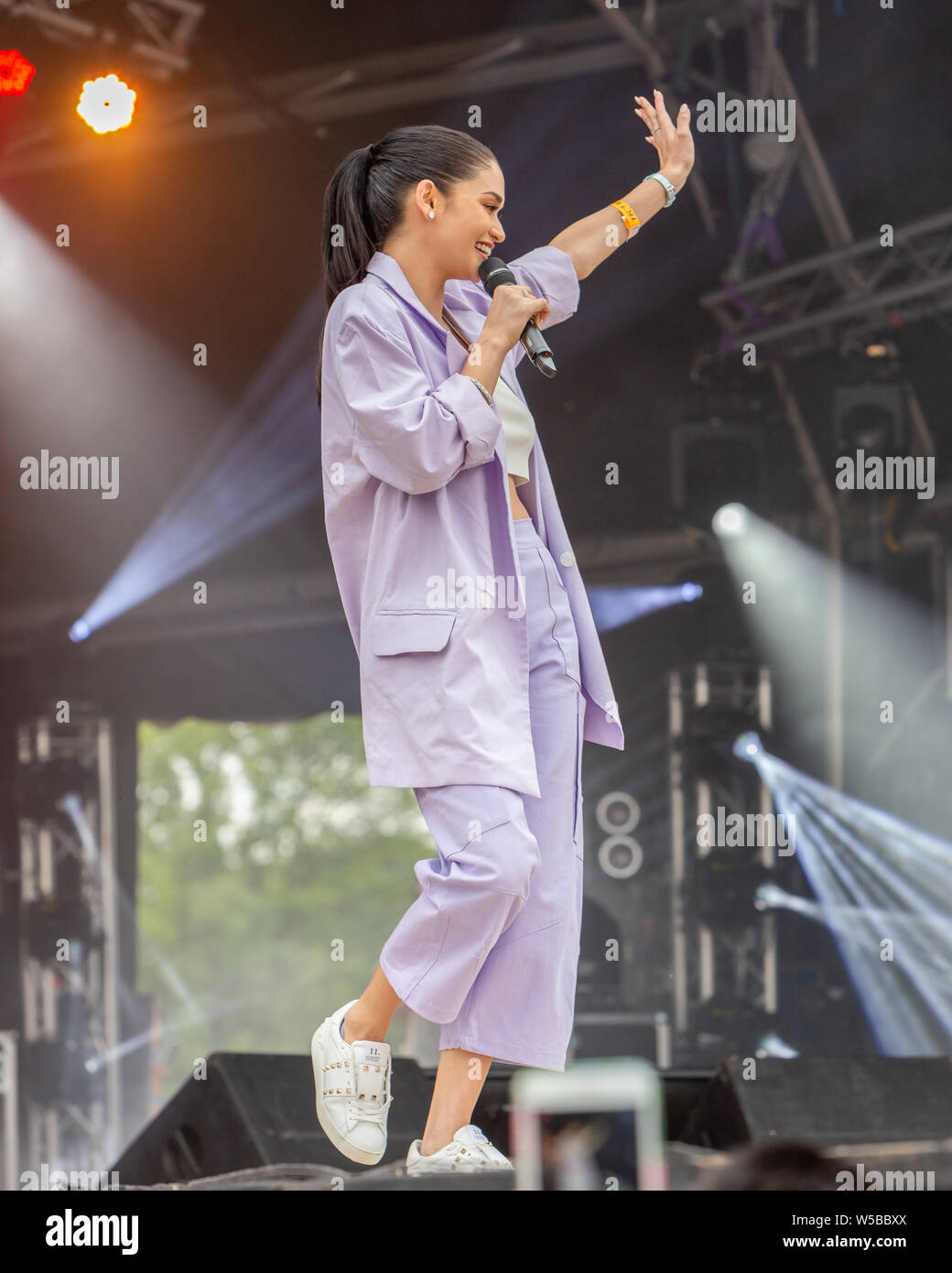 Walton-on-Thames, Sunday 21st July, 2019. The Barrio Fiesta London is ...