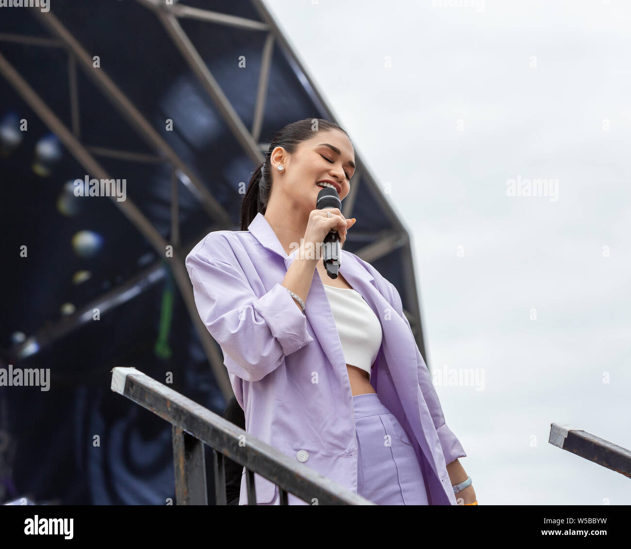 Walton-on-Thames, Sunday 21st July, 2019. The Barrio Fiesta London is ...