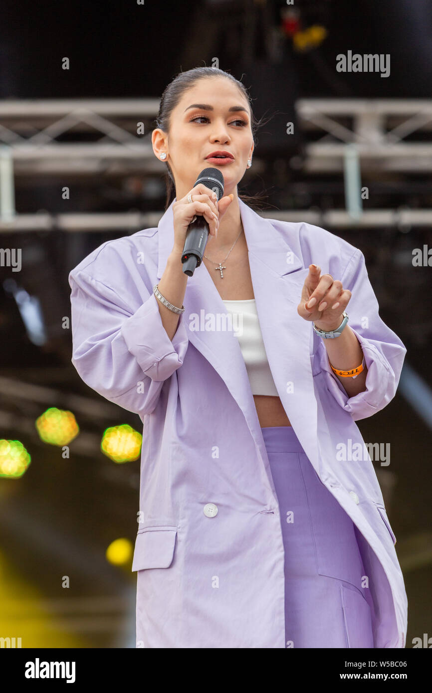 Walton-on-Thames, Sunday 21st July, 2019. The Barrio Fiesta London is ...