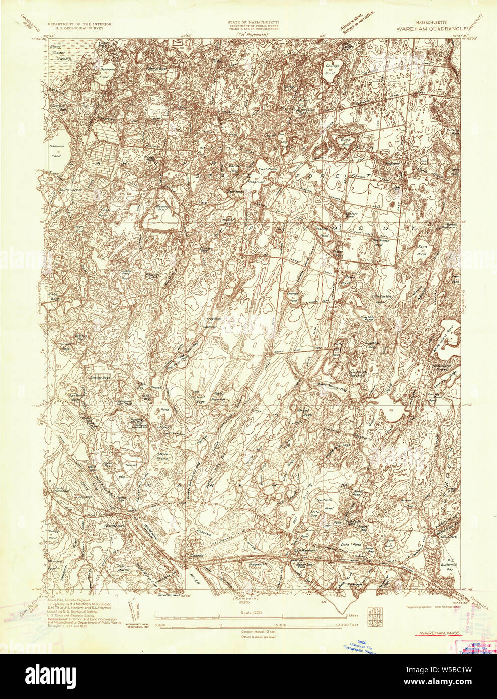 Map of wareham hi-res stock photography and images - Alamy