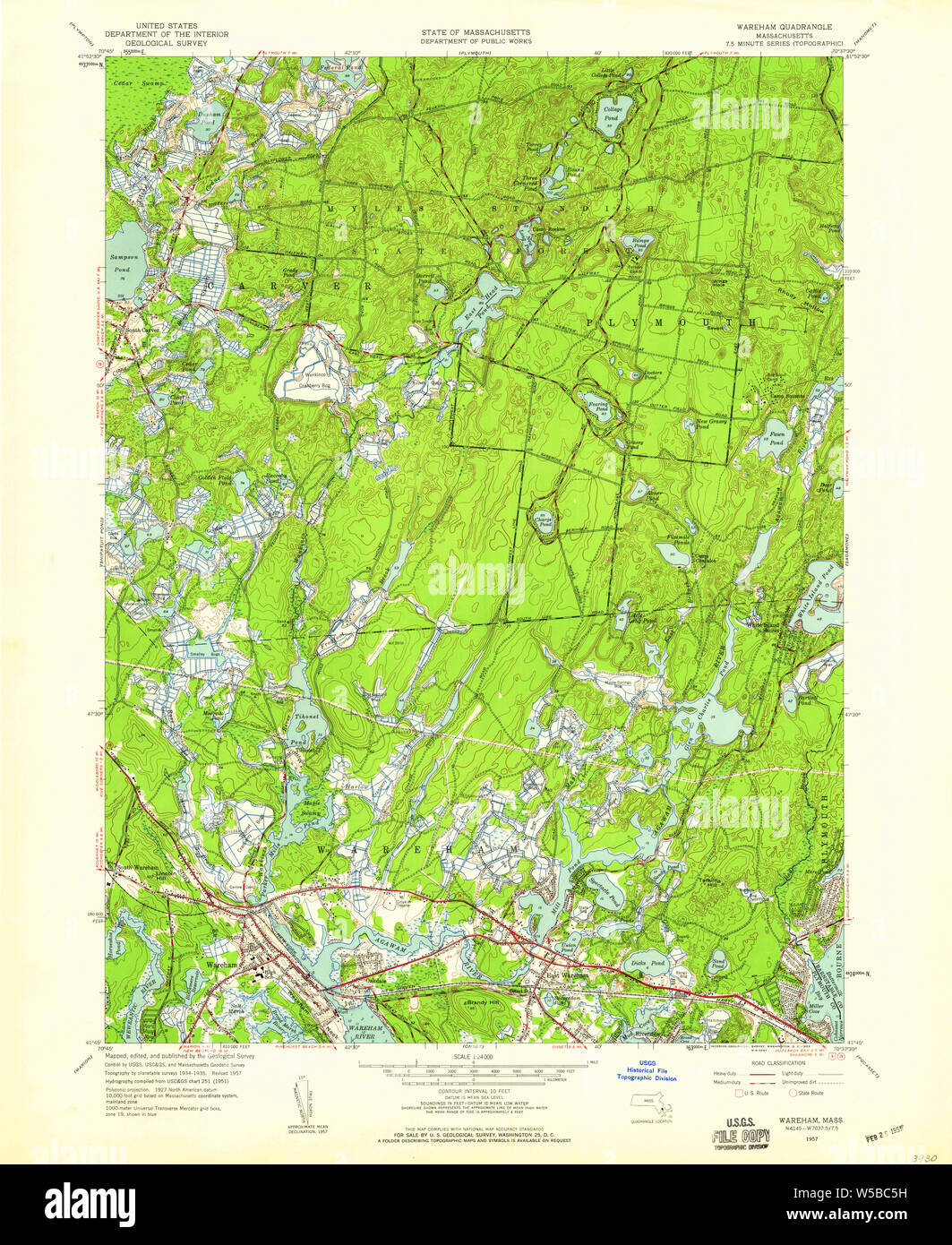 Map of wareham hi-res stock photography and images - Alamy