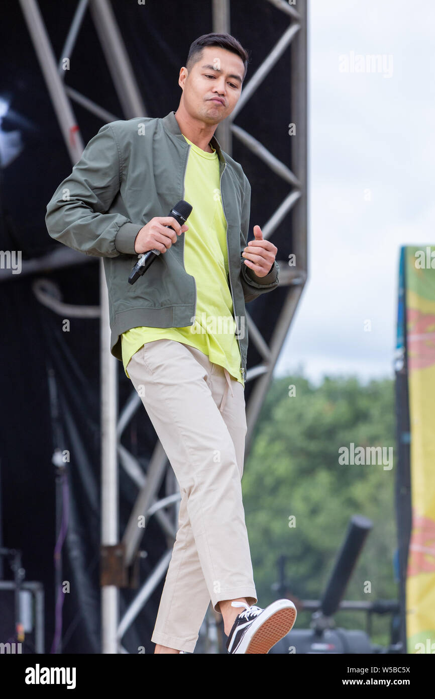 Walton-on-Thames, Sunday 21st July, 2019. The Barrio Fiesta London is ...