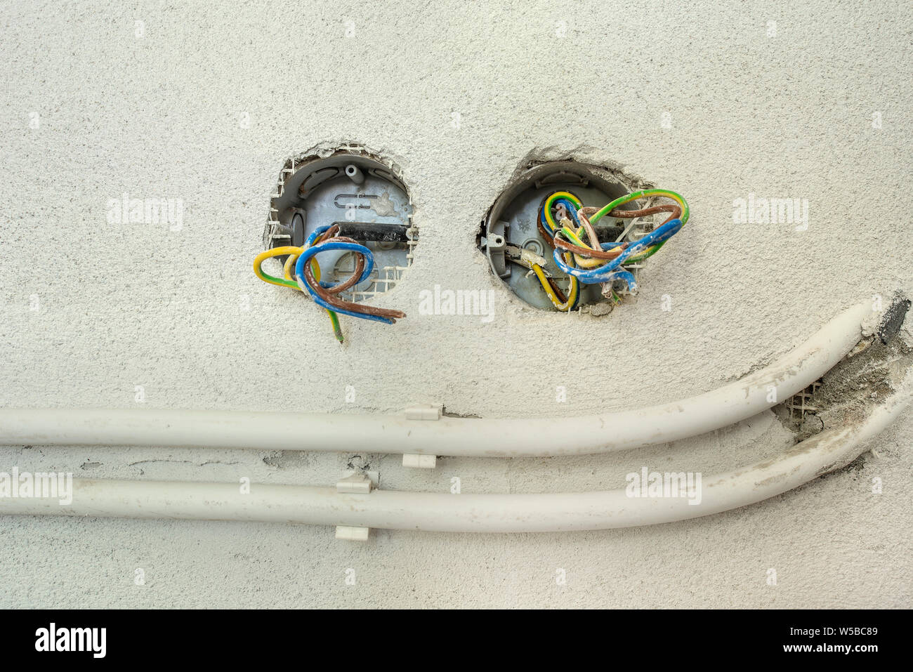 Wiring and plumbing hi-res stock photography and images - Alamy