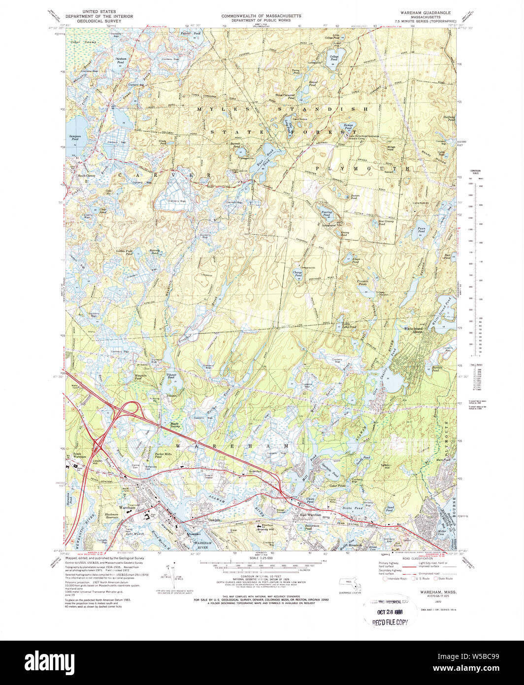 Wareham map hi-res stock photography and images - Alamy