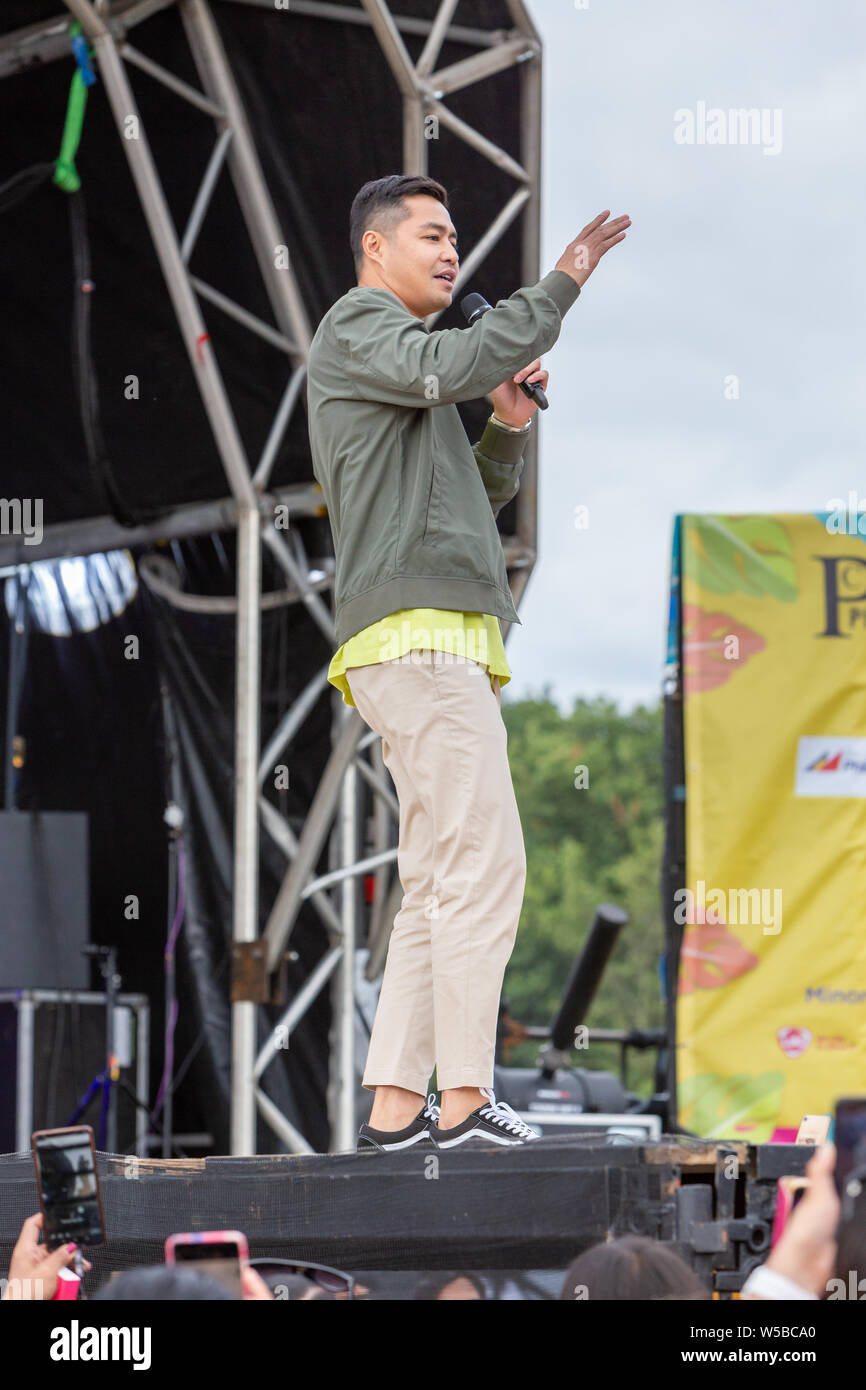 Walton-on-Thames, Sunday 21st July, 2019. The Barrio Fiesta London is ...