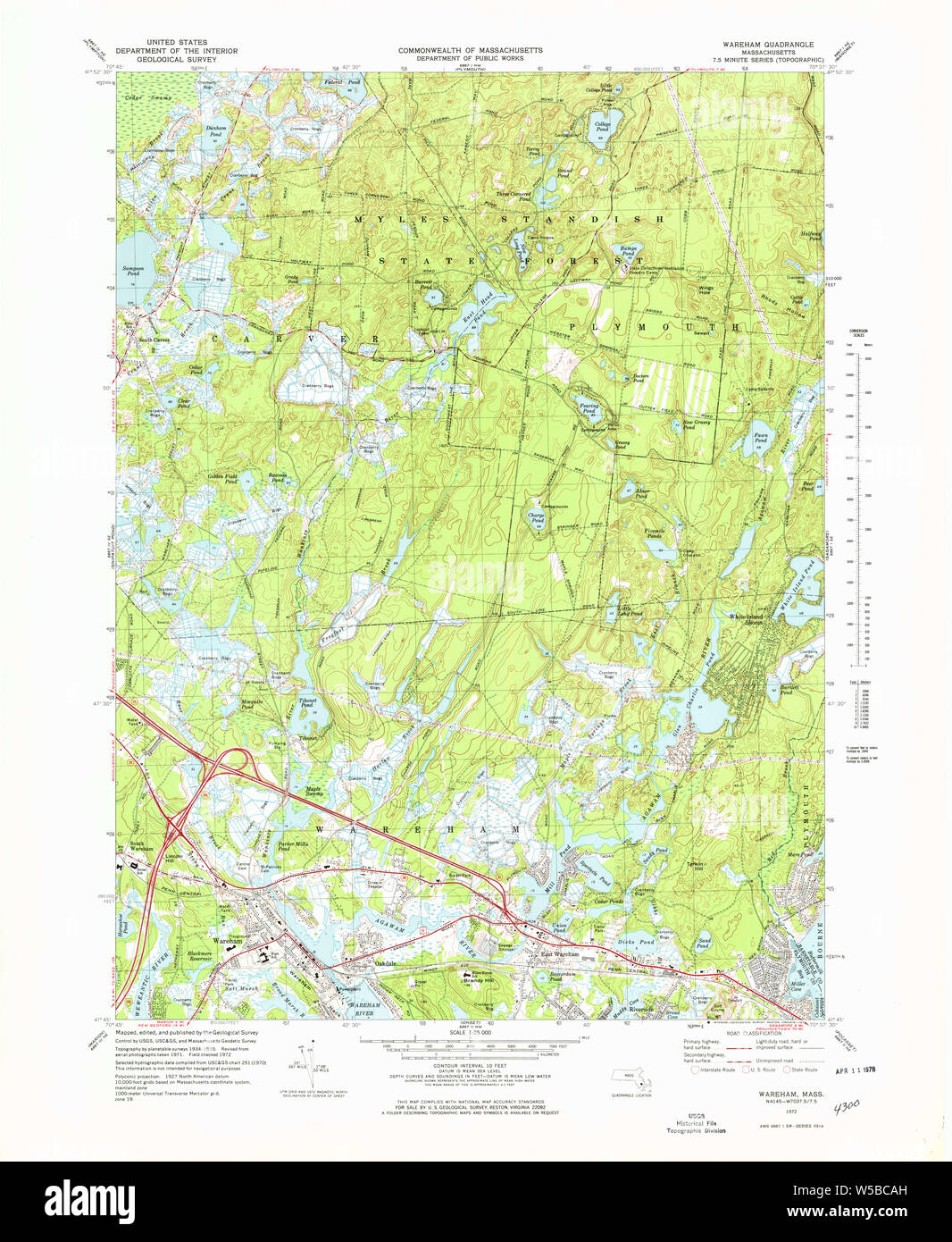 Map of wareham hi-res stock photography and images - Alamy