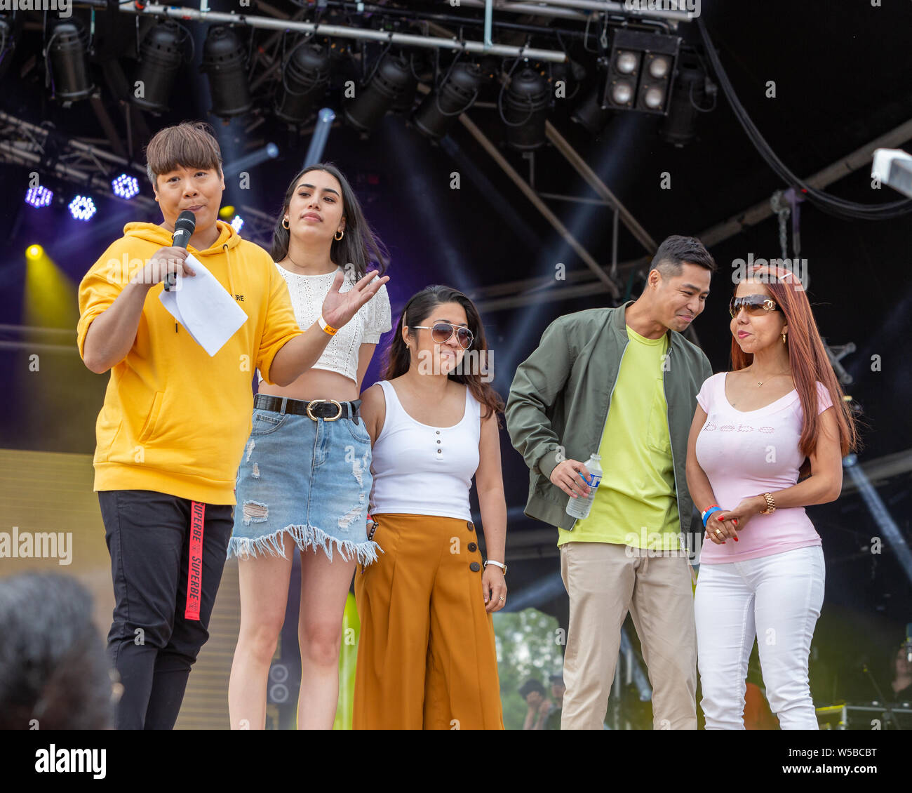 Walton-on-Thames, Sunday 21st July, 2019. The Barrio Fiesta London is ...