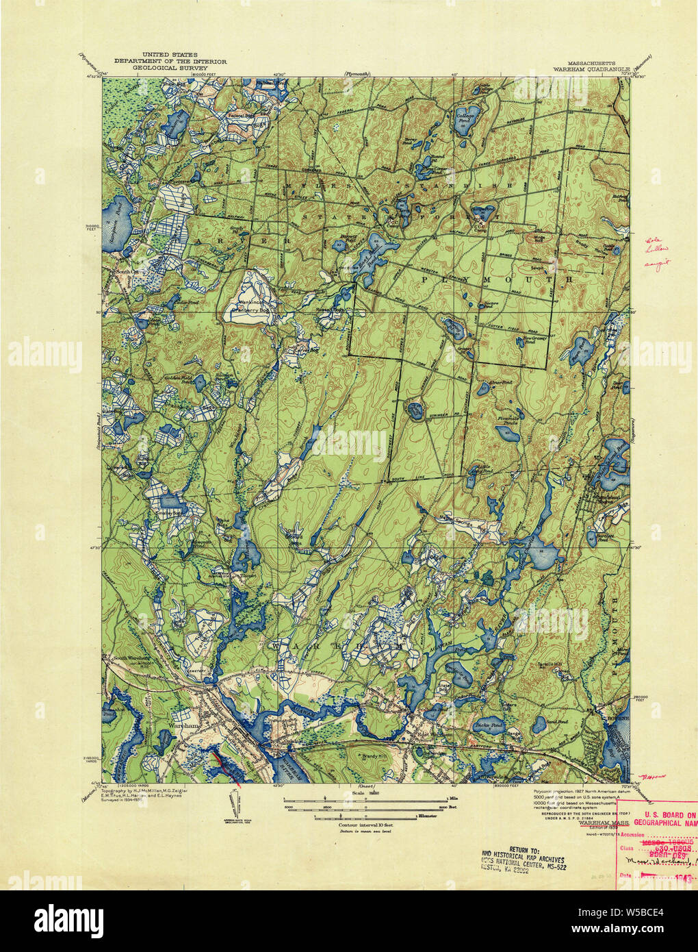 Map of wareham hi-res stock photography and images - Alamy