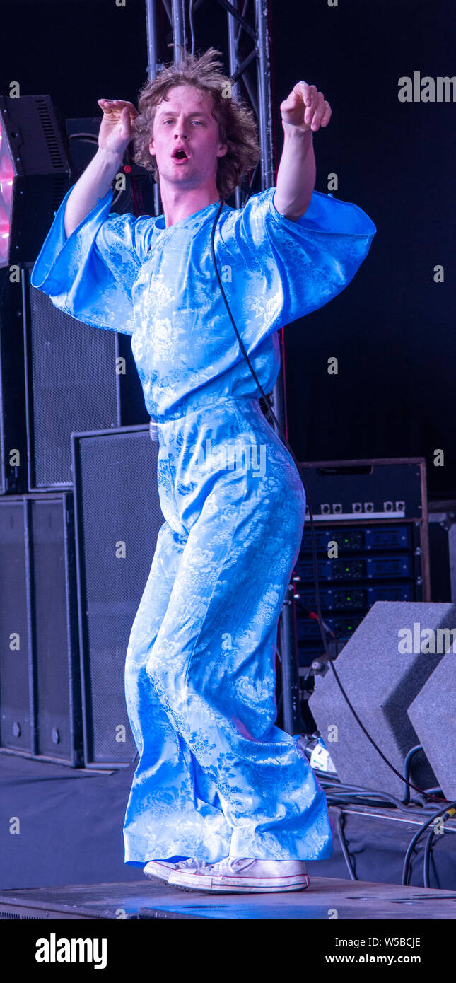 Tom Rees of Buzzard Buzzard Buzzard at Latitude Festival 2019 Stock ...