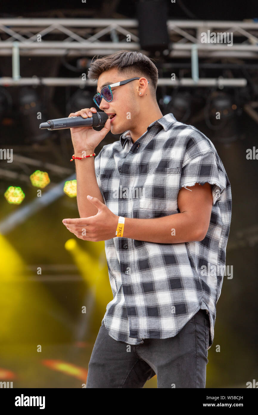 Walton-on-Thames, Sunday 21st July, 2019. The Barrio Fiesta London is ...